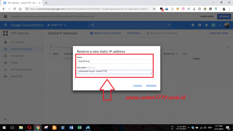 Cara Auto Backup Cyberpanel ke GCP (Google Cloud Platform) | Ardan7779