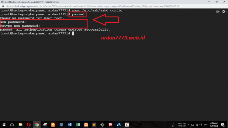 Cara Auto Backup Cyberpanel ke GCP (Google Cloud Platform) | Ardan7779